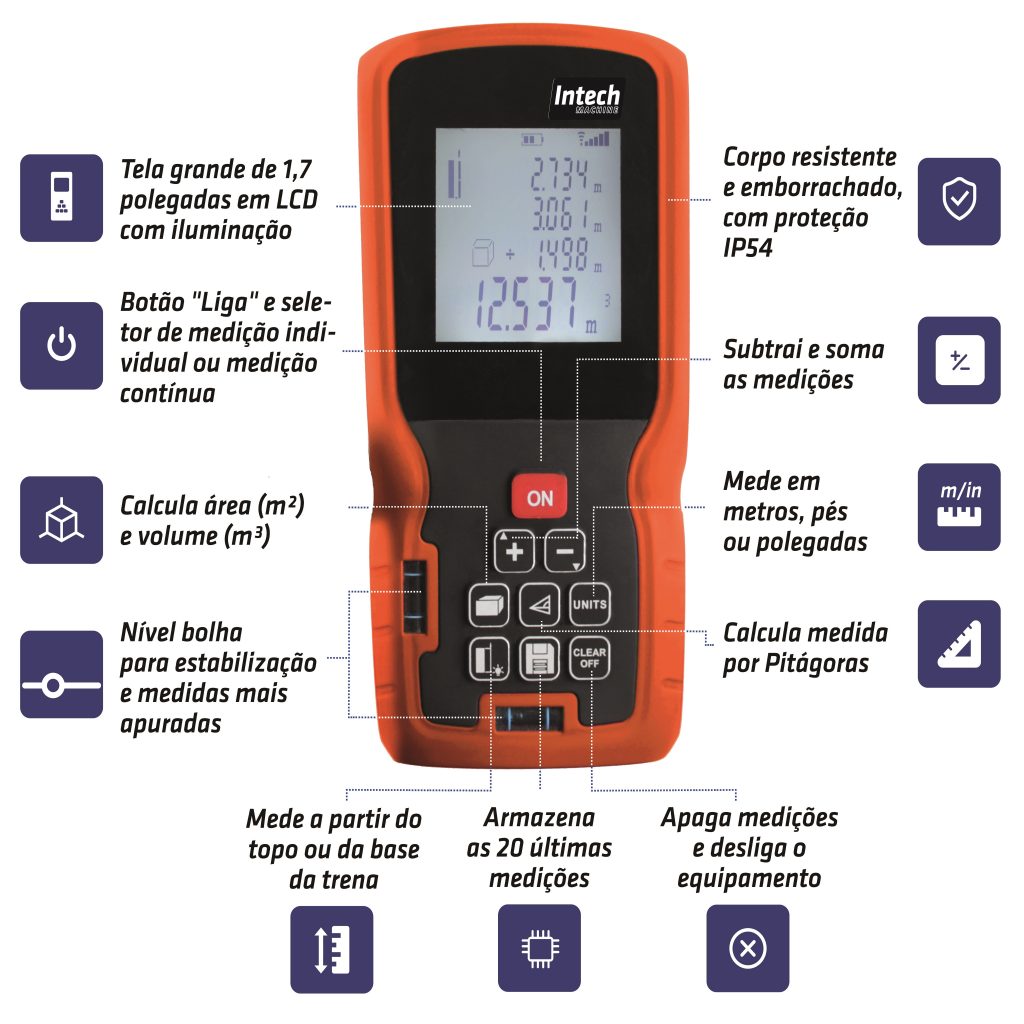 Trena a Laser Digital EXATA30 – INTECH MACHINE
