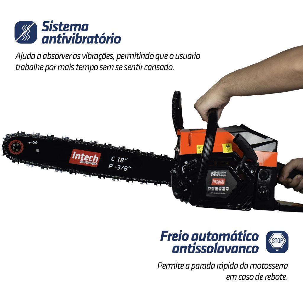 Motosserra a gasolina SAW5200 – INTECH MACHINE