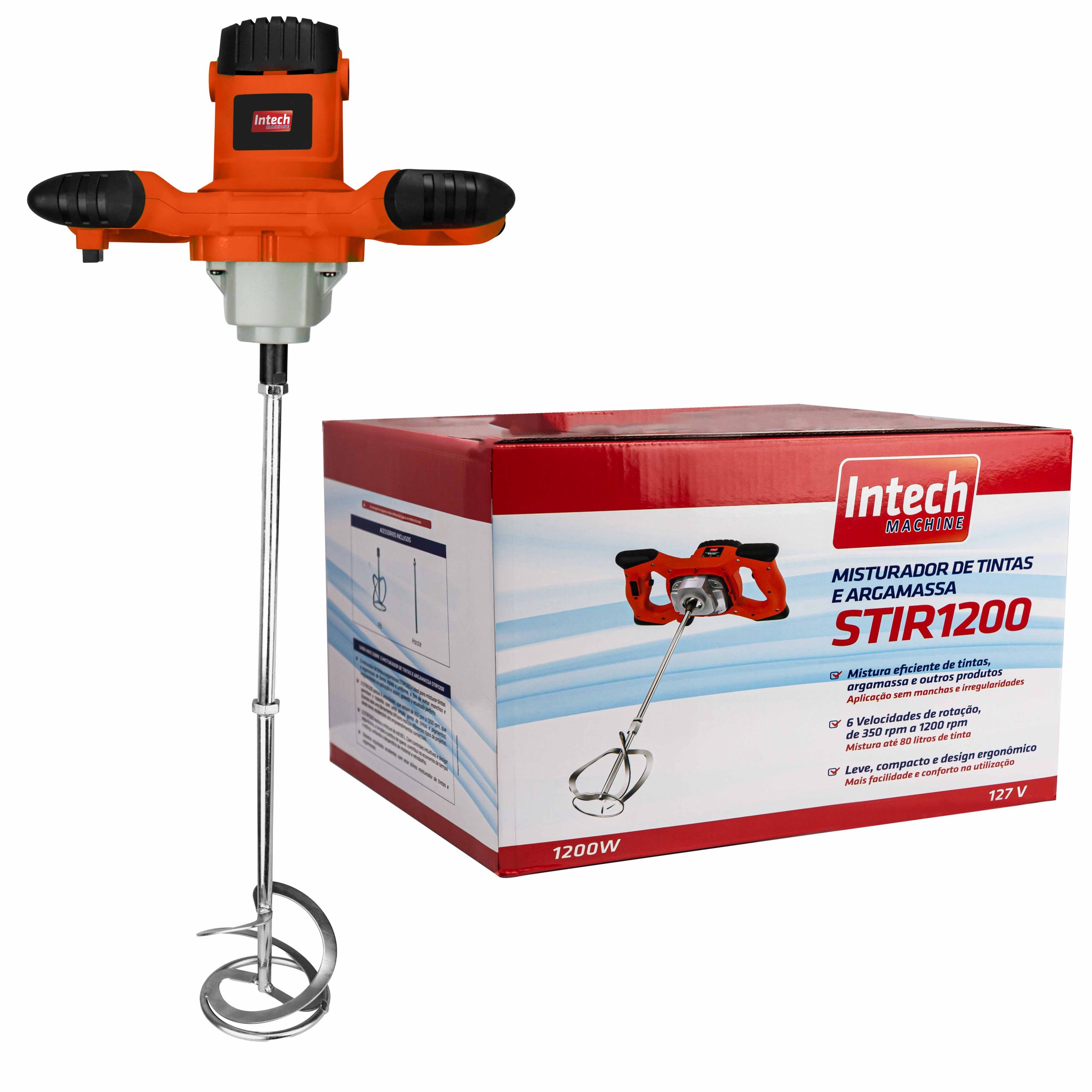 Misturador de Tintas e Argamassa STIR1200 – INTECH MACHINE